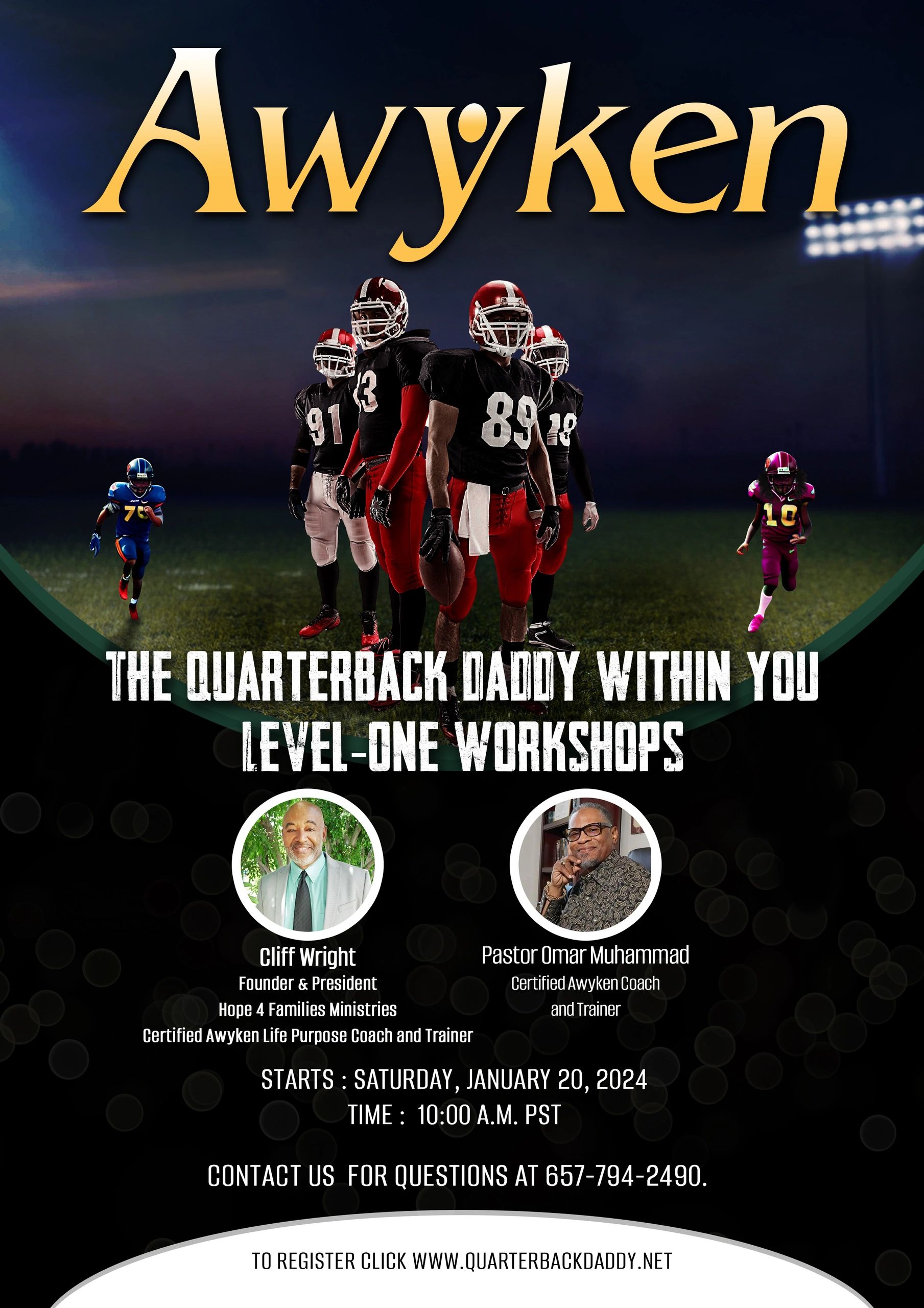 Quarterback Daddy Huddle